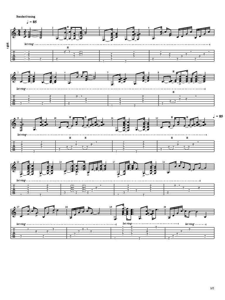 Let Ring: Standard Tuning | PDF