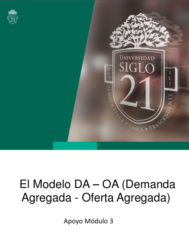 Modelo DA-OA: Demanda y Oferta Agregada | PDF | La política fiscal ...