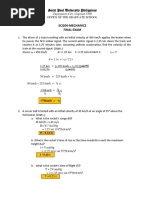 Kinematics and Dynamics Problem Set | PDF | Kinematics | Acceleration