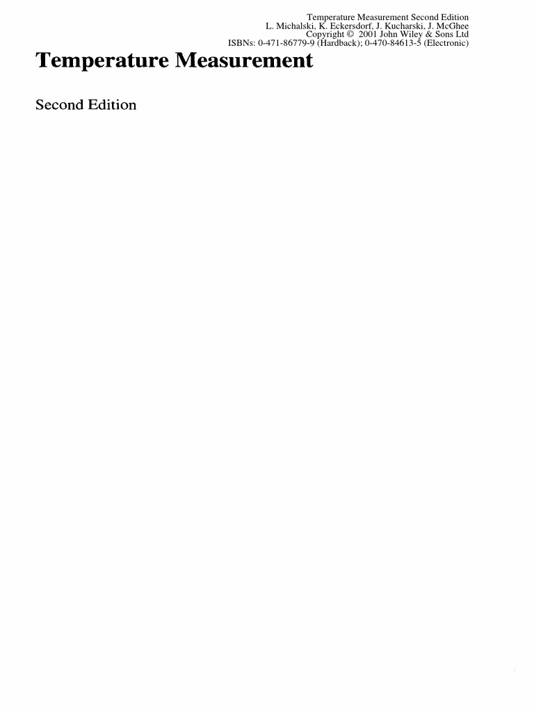 Temperature Measurement Book PDF | PDF | Heat Transfer | Thermocouple