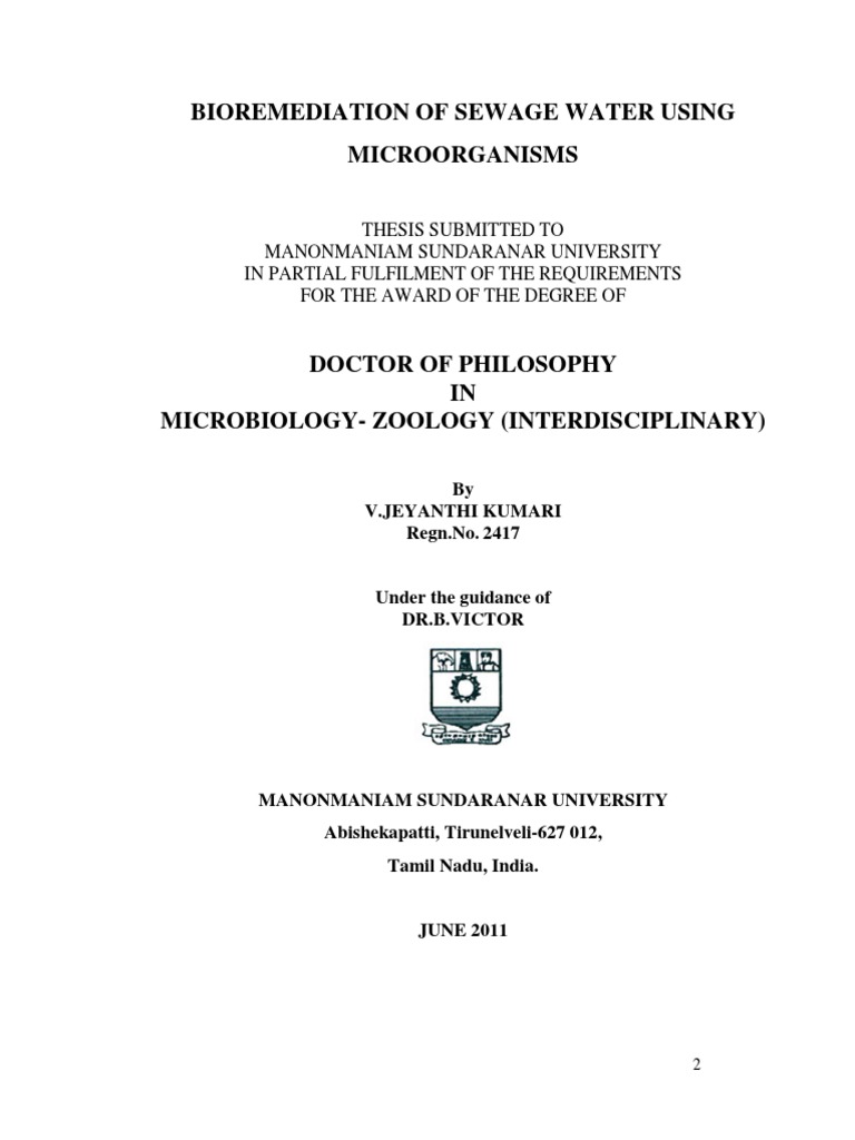 BioCulturing Using Cowdung PHD Thesis India PDF | PDF | Biogas ...