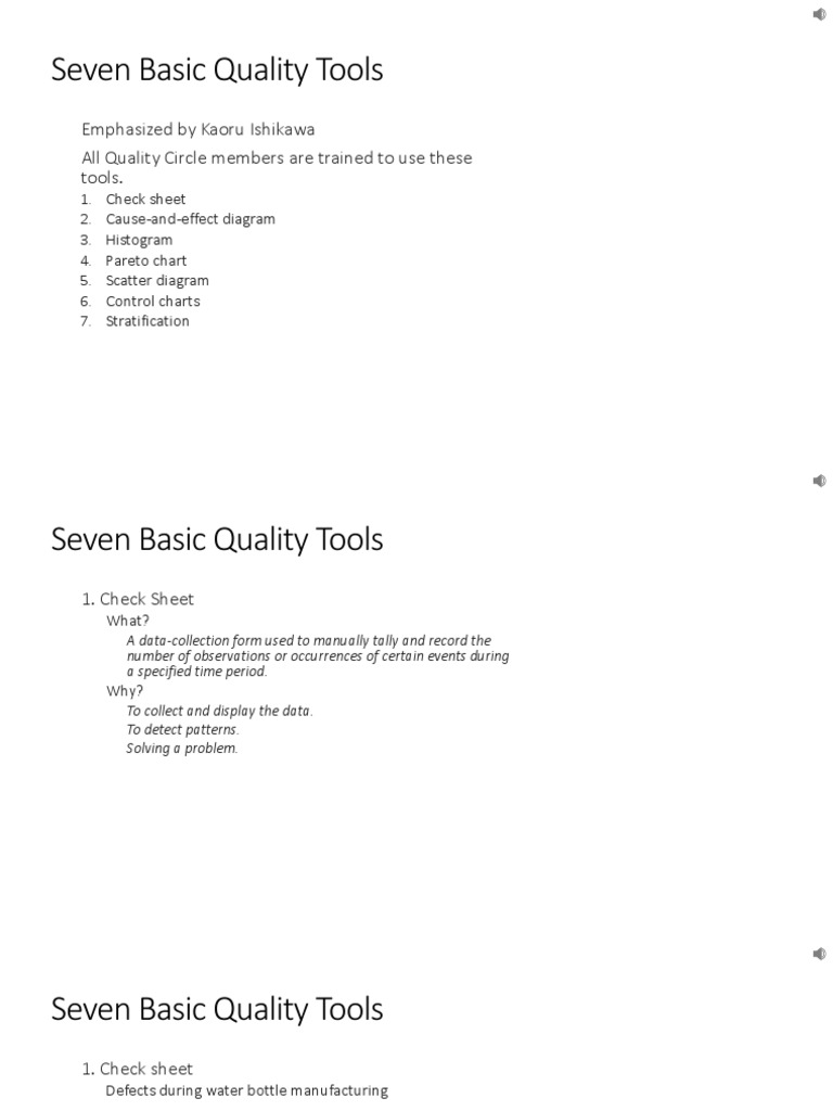 Seven Quality Tools | PDF | Causality | Histogram