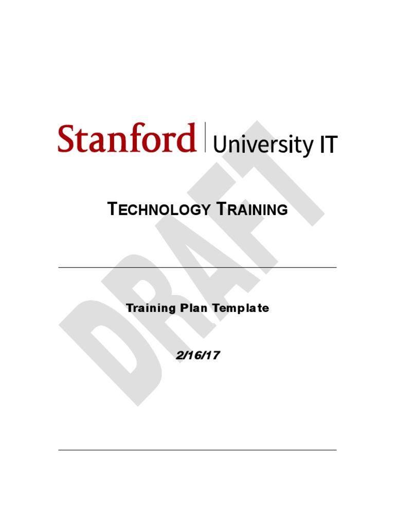 Training Plan Template | PDF | Educational Technology | Learning