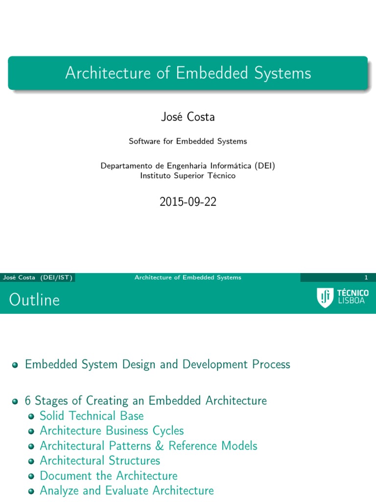 Six Stages of Developing a Robust Architecture for Embedded Systems ...