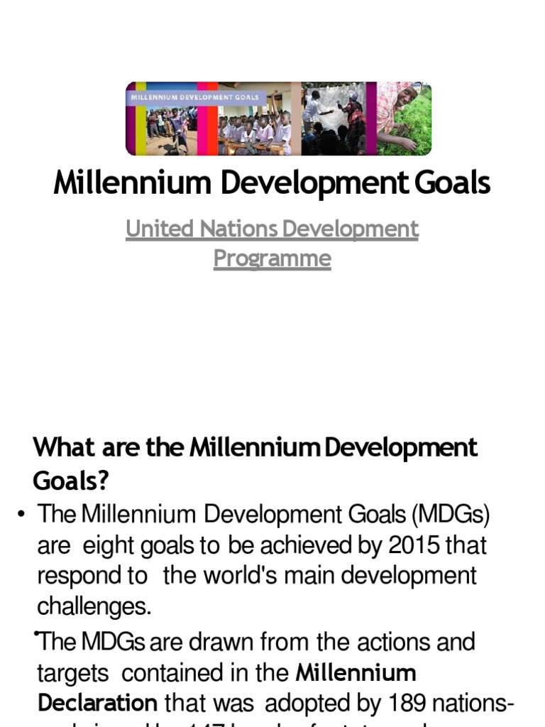Millennium Development Goals 3RD Q | PDF | Millennium Development Goals ...