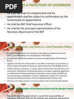 BSP Org Structure PDF | PDF | Monetary Policy | Currency