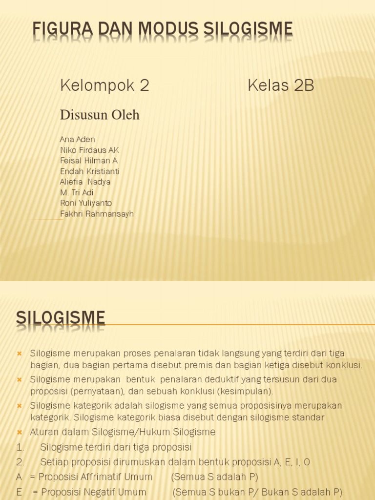 Figura Dan Modus Silogisme (Edit Lagi) | PDF