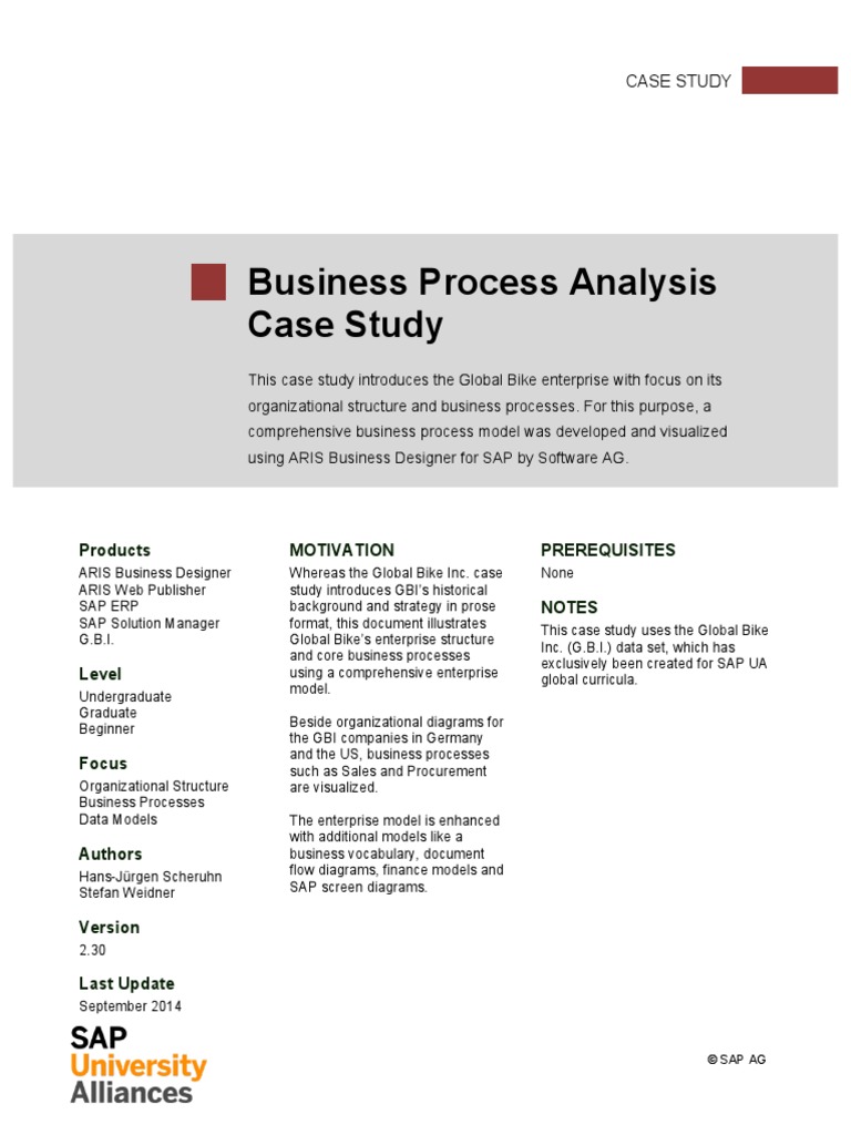 Intro ERP Using GBI Enterprise Model Case Study en v2.30 PDF | PDF ...