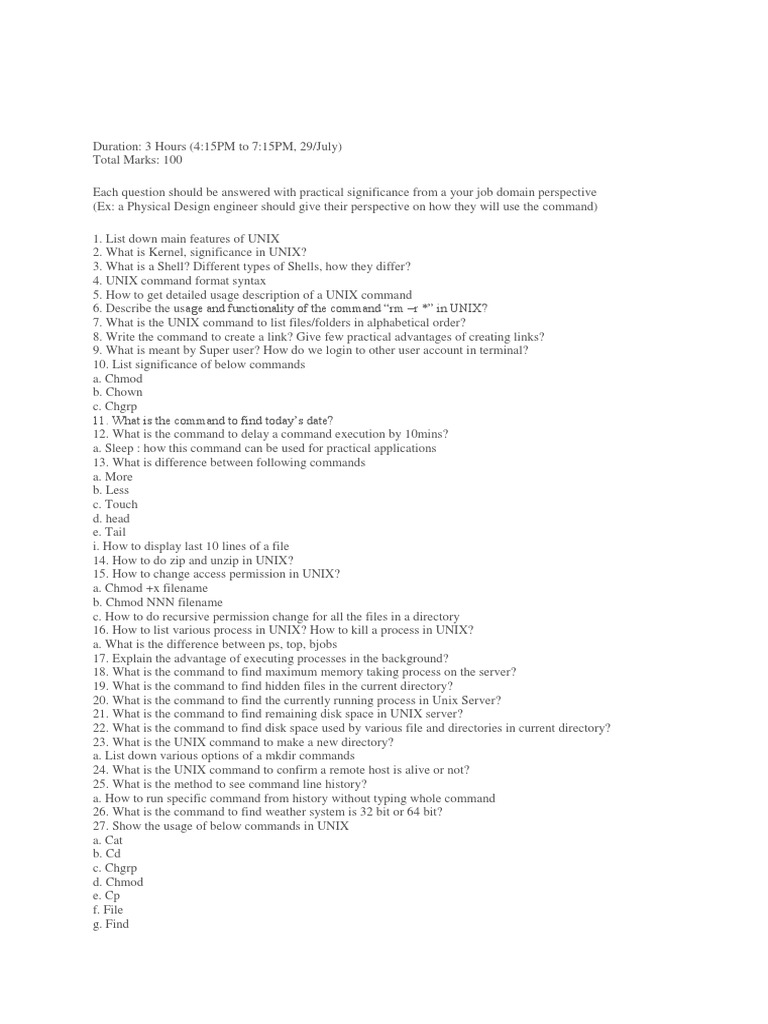 Unix | Download Free PDF | Unix | Command Line Interface
