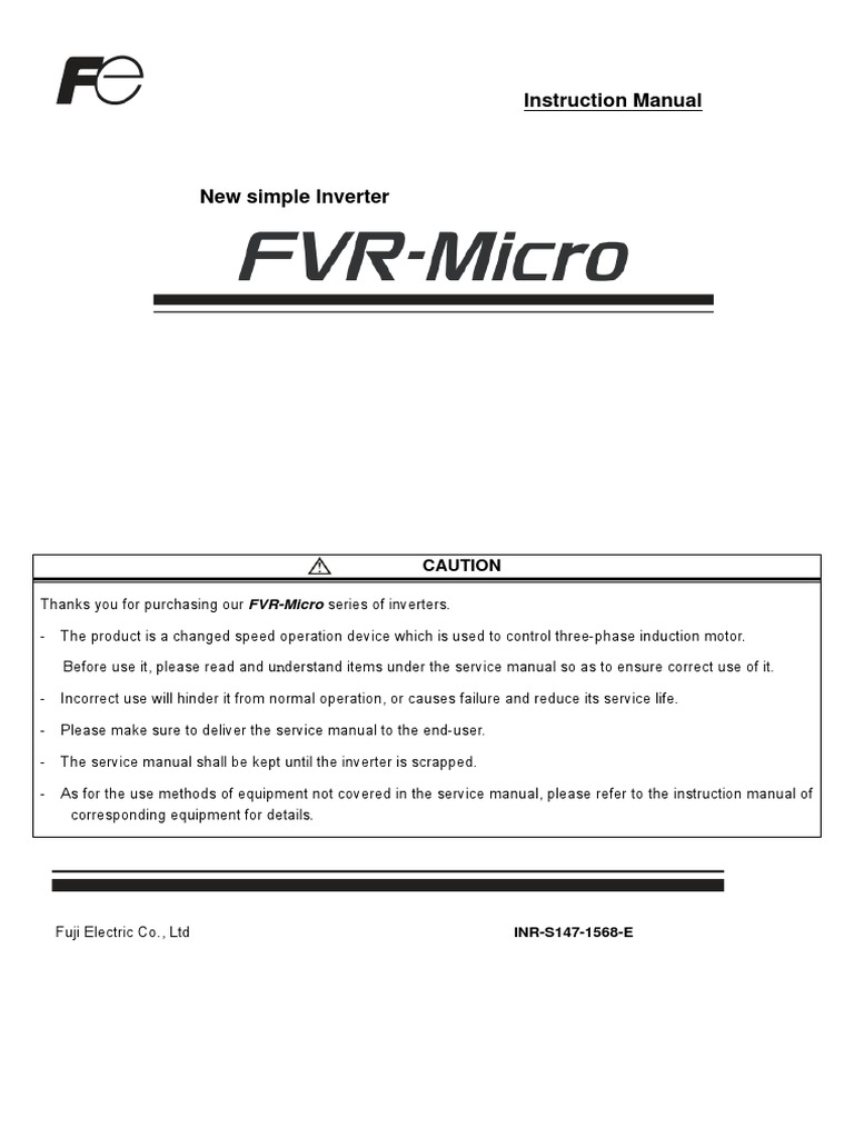 FVR-Micro Instruction Manual V1.3 2015-1-19 PDF | PDF | Power Supply ...