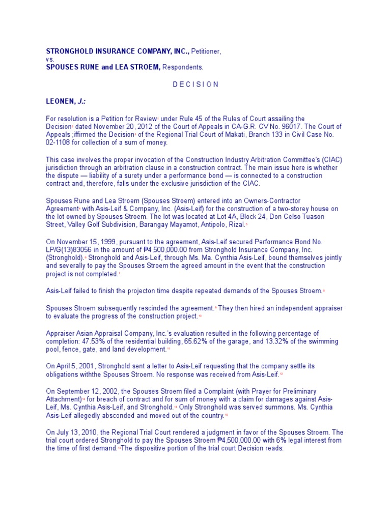 Stronghold Insurance Company | PDF | Surety Bond | Guarantee