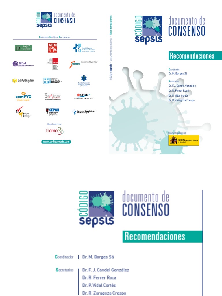 SEPSIS Documento de Consenso Sociedades Cientificas PDF | PDF | Septicemia | Medicina
