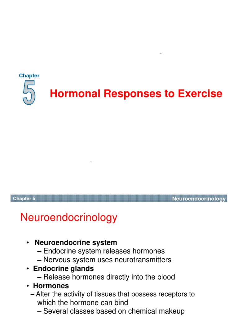 Harmonal Responses To Exercise | PDF | Hormone | Neuroendocrinology