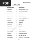 Botanical Names of Common Vegetables and Fruits | PDF | Edible Plants ...