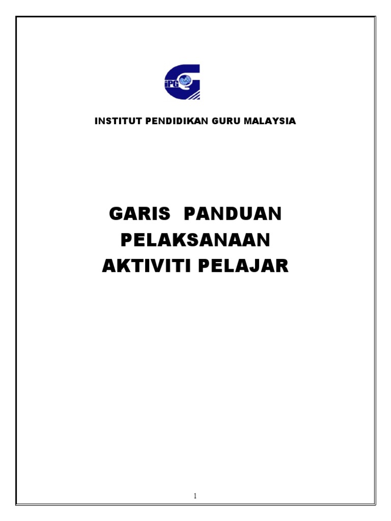 Garis Panduan Pelaksanaan Aktiviti Pelajar | PDF Garis Panduan Pelaksanaan Aktiviti Pelajar | PDF