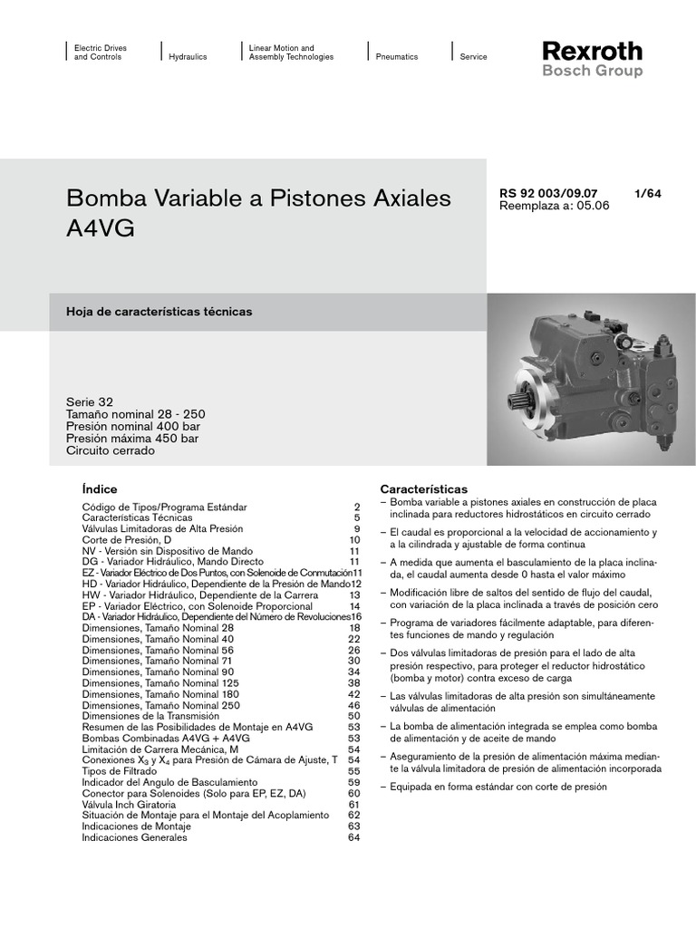 A4vg PDF | PDF | Filtración | Bomba