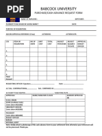 Cash Advance Form | PDF