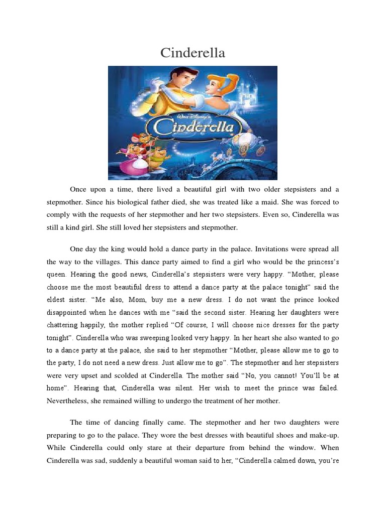Cinderella | PDF | Literature Featuring Anthropomorphic Characters ...