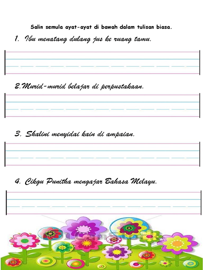 Salin Semula Ayat Kumpulan | PDF