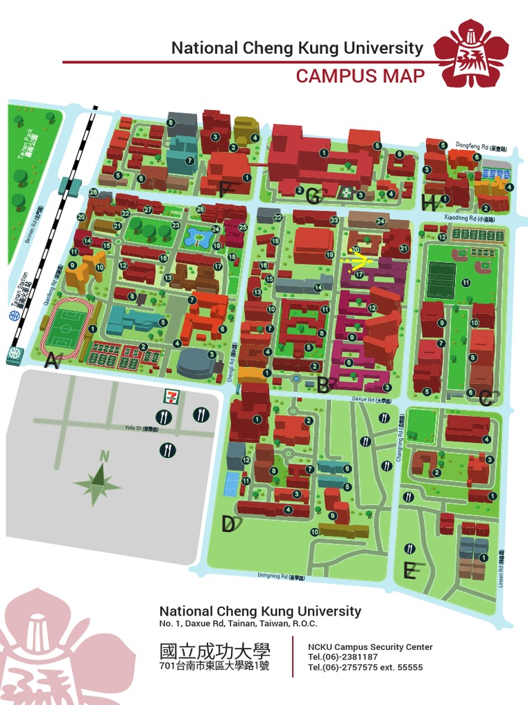 NCKU Campus Map | PDF | Dormitory | Science And Technology
