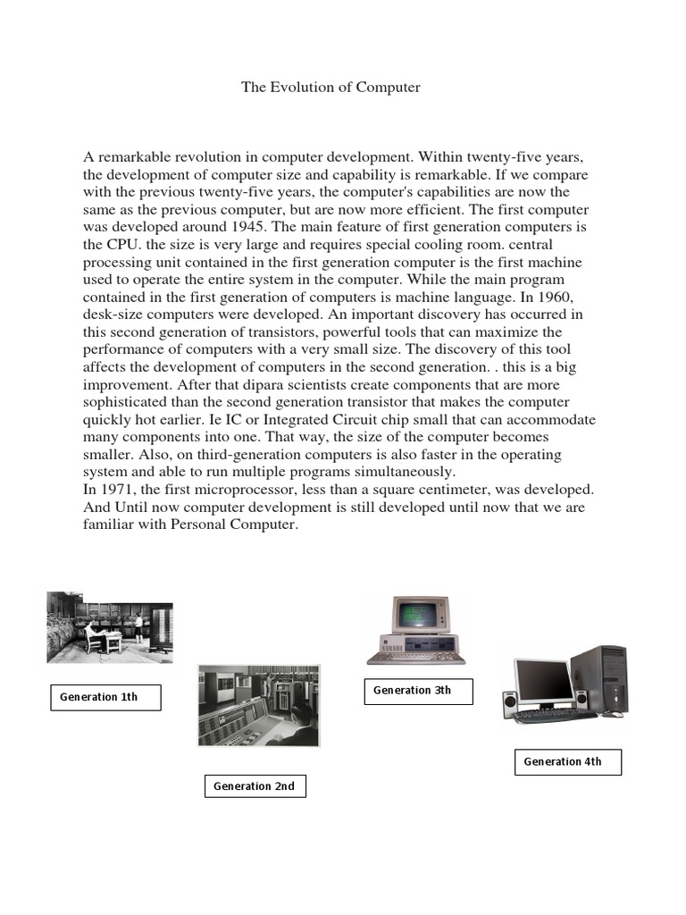 The Evolution of Computer | PDF