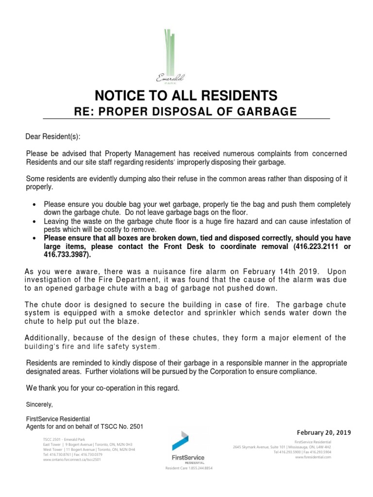 Proper Disposal of Garbage | PDF | Safety | Waste