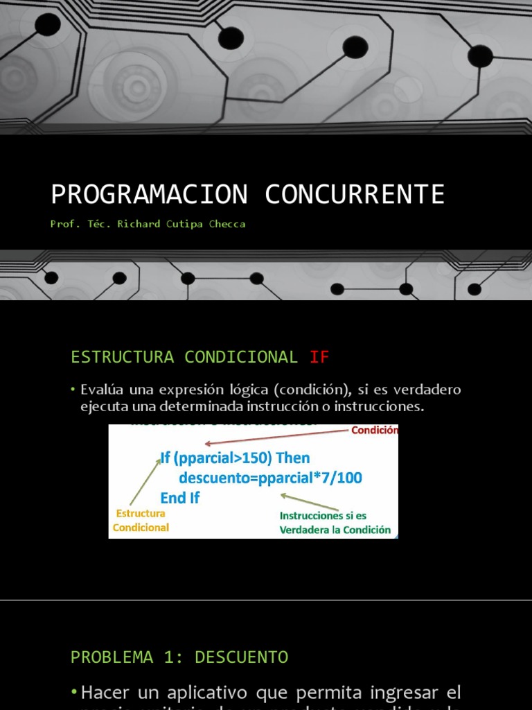 Programacion Concurrente Temas | PDF | Básico | Programa de computadora