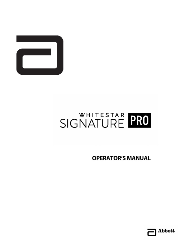 Whitestar Signature Pro Operator Manual PDF | PDF | Electromagnetic ...