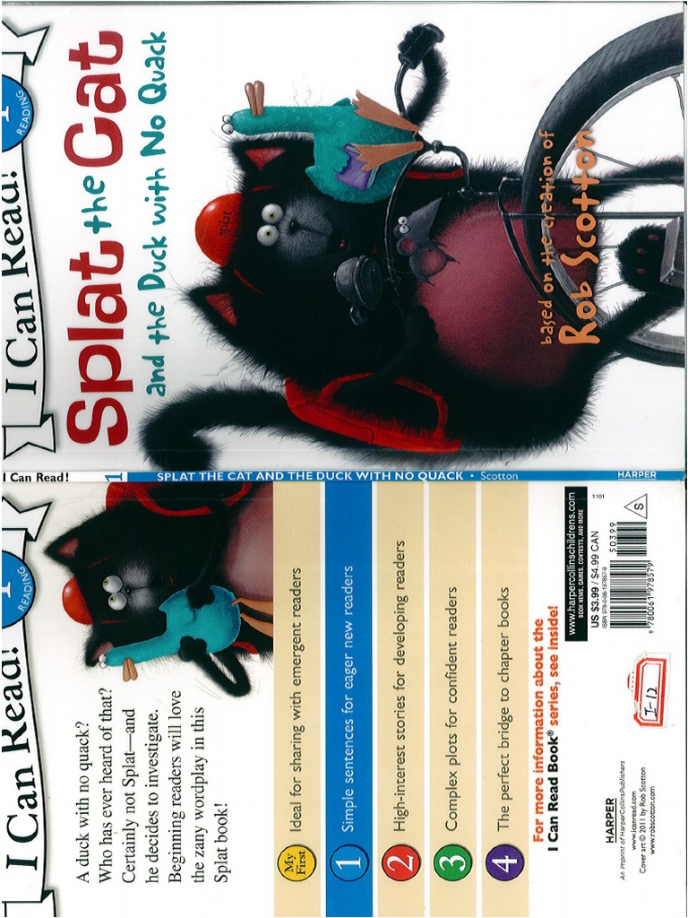 Splat The Cat and The Duck With No Quack | PDF