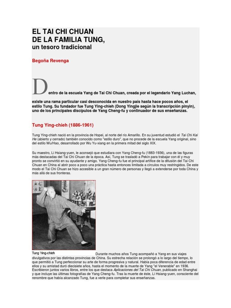 El Tai Chi Chuan PDF | PDF | Tai Chi