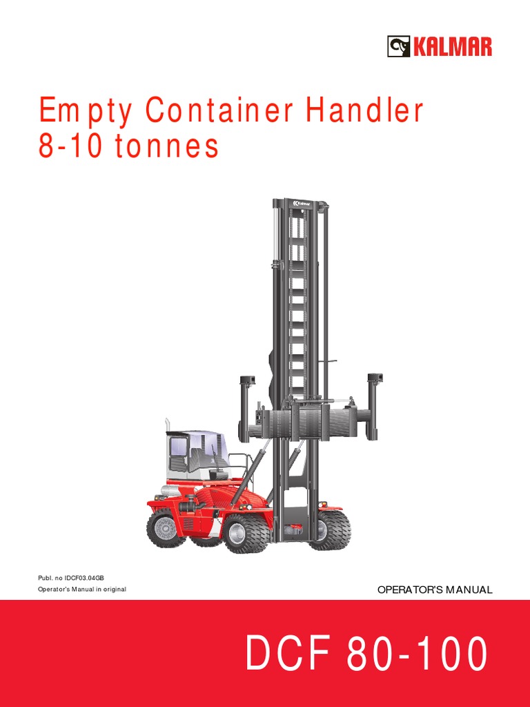 Kalmar DCF 90-100 Operators Manual (IDCF03.04GB) PDF | PDF | Fires | Safety