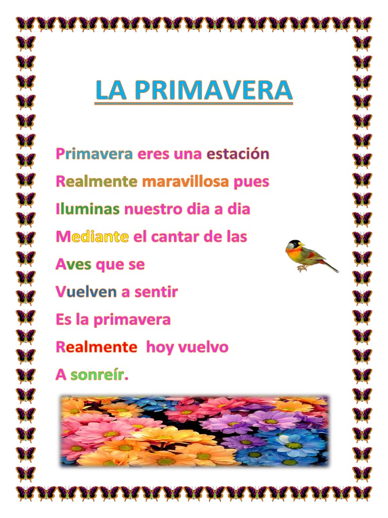 Acrostico La Primavera