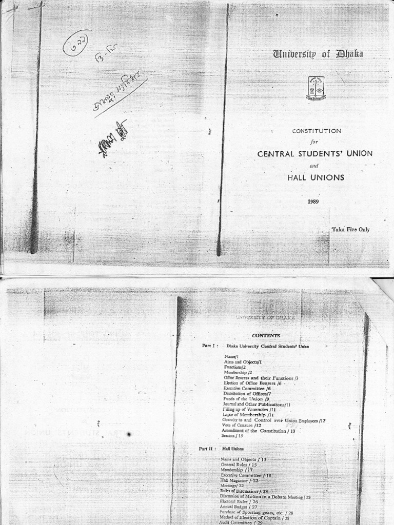 DUCSU Constitution | PDF