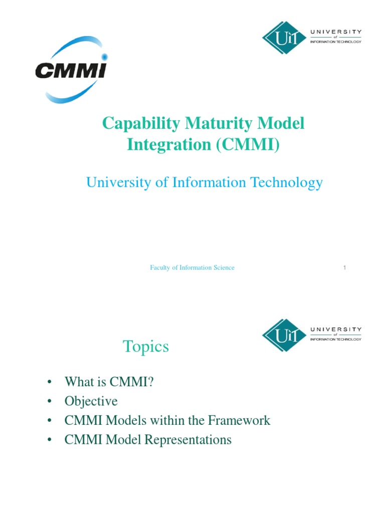 Capability Maturity Model Integration (CMMI) : University of ...