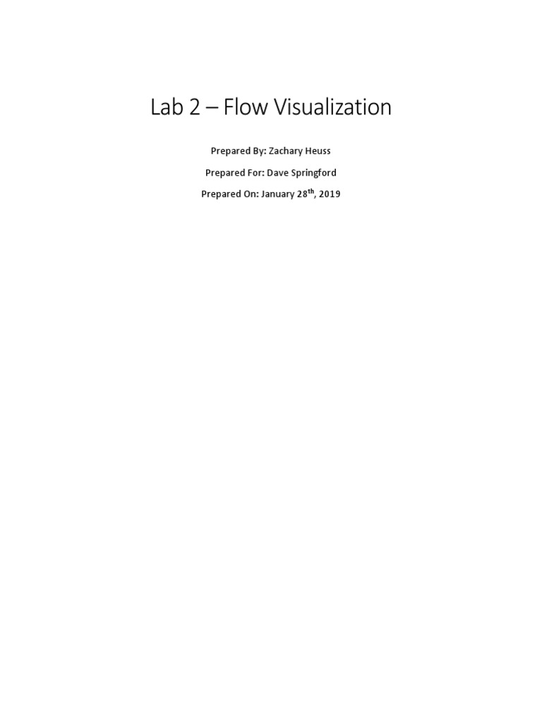 Fluid Flow Visualization Lab Results | PDF | Fluid Dynamics | Turbulence