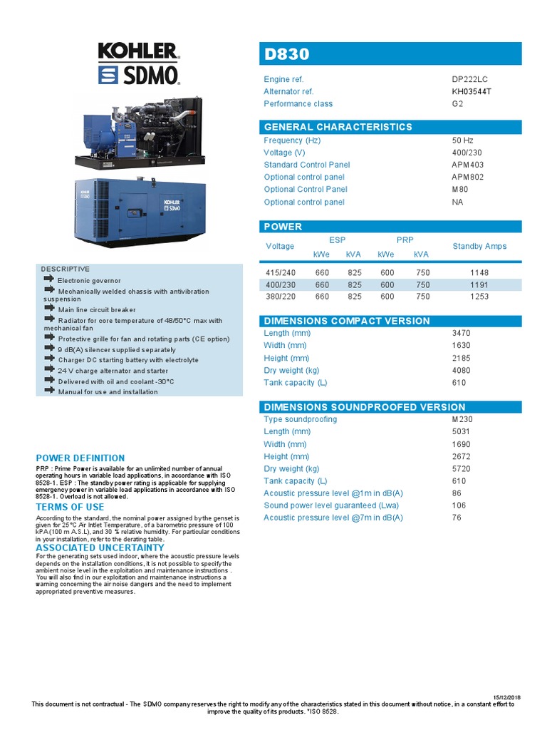 General Characteristics: DP222LC G2 | PDF | Radiator | Decibel