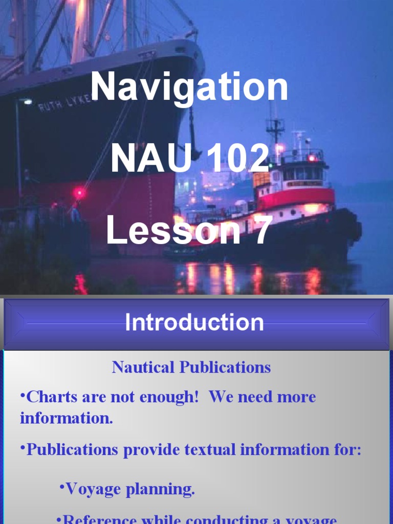 7 Navigation Publications | PDF | Water Transport | Navigation