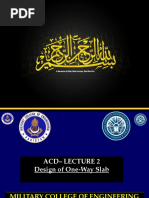 One Way Simply-Supported and Continuous Solid Slab | PDF | Bending ...