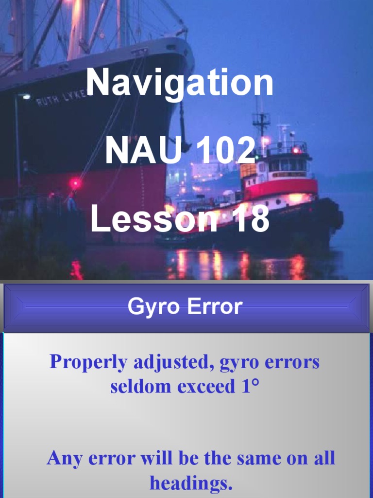 18 Gryo Compass Error | PDF | Magnetism | Compass