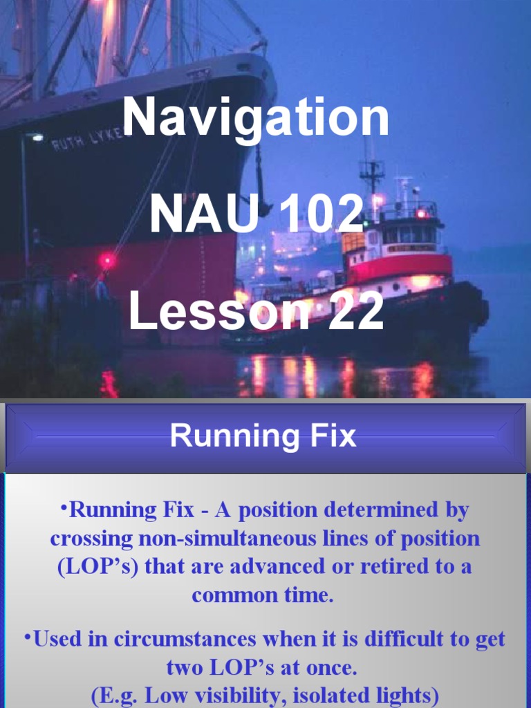 22 Running Fix | PDF | Navigation | Water Transport