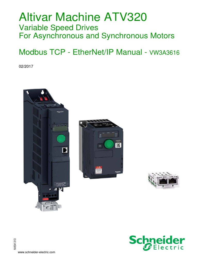 ATV320 Modbus TCP EtherNet IP Manual NVE41313 02 PDF | PDF | Internet ...