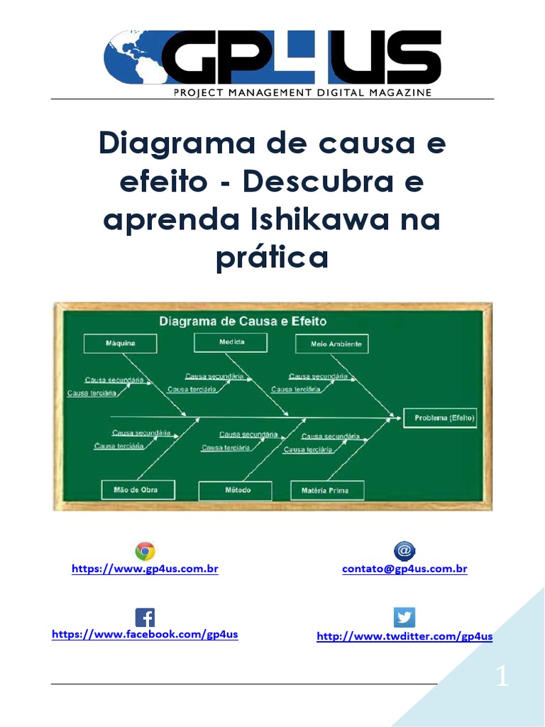 Diagrama de Causa e Efeito - Descubra e Aprenda Ishikawa Na Prática ...