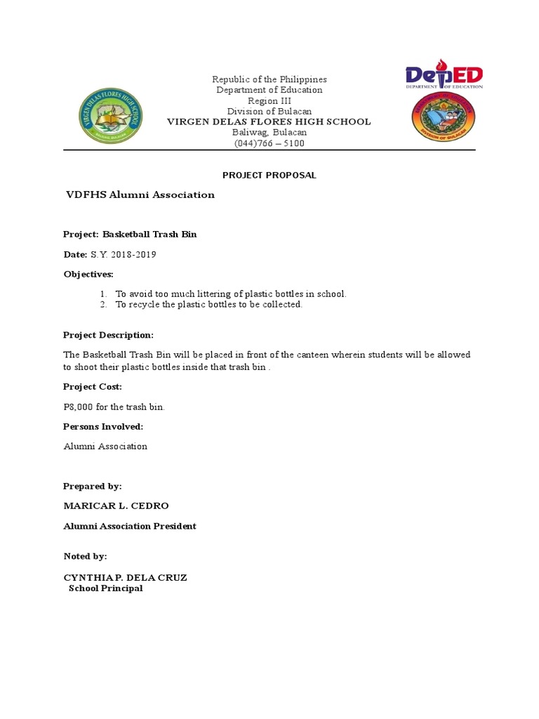 Basketball Trash Bin Project Proposal | PDF