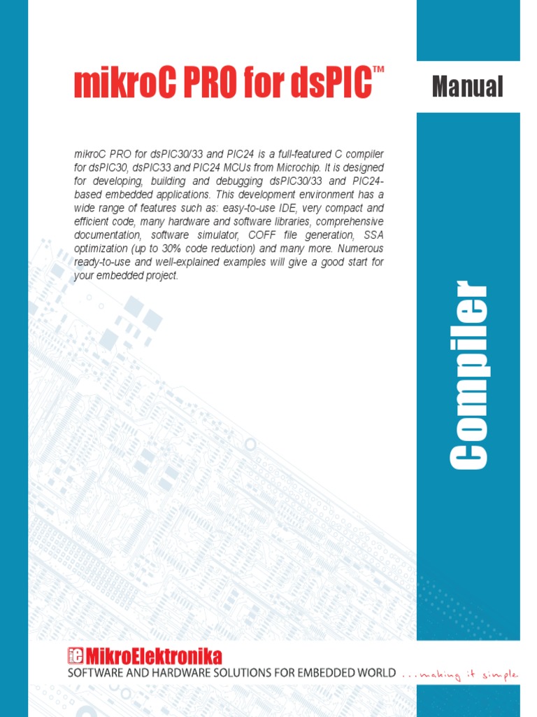 Mikroc Dspic Manual v100 PDF | PDF | Pointer (Computer Programming) | Control Flow