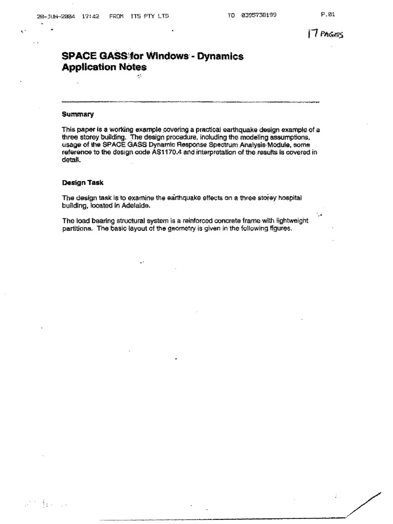 SpaceGass Dynamics PDF | PDF