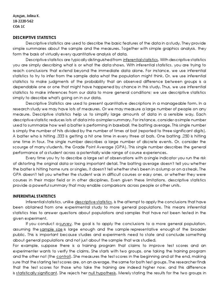 Aaa Math | PDF | Statistical Inference | Statistics
