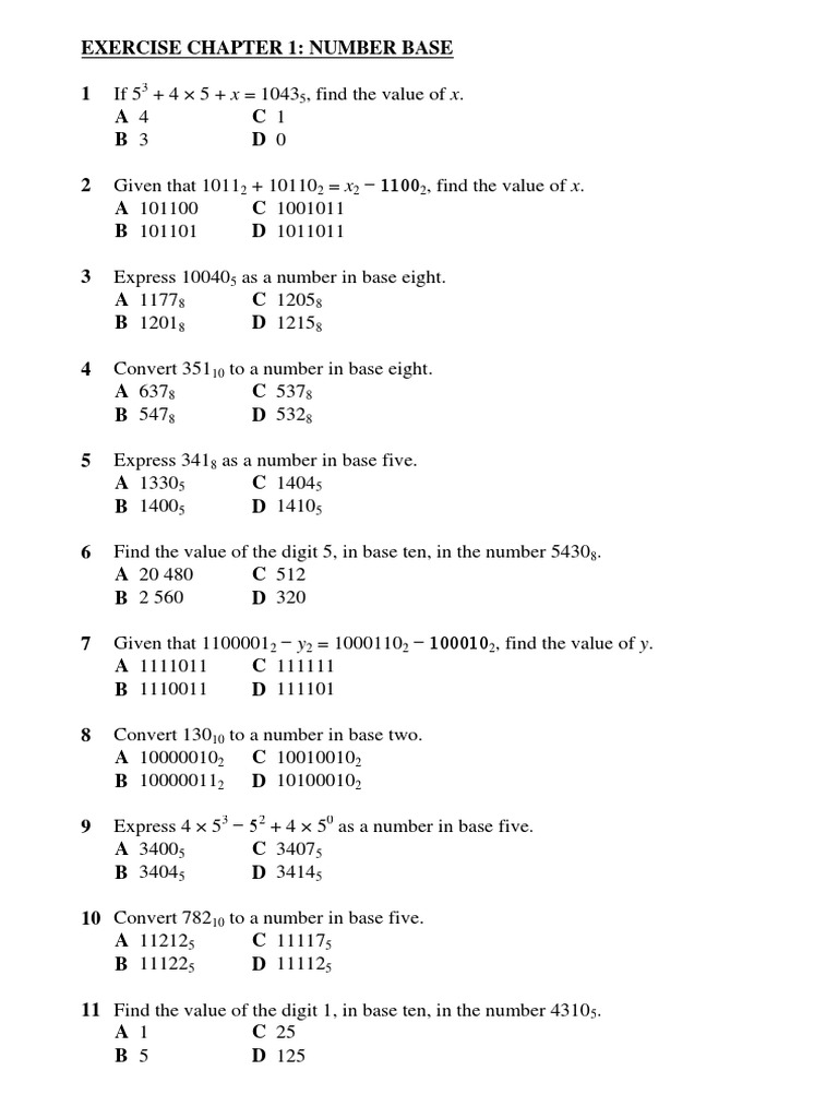 Number Base | PDF | Mathematical Notation | Lexicology