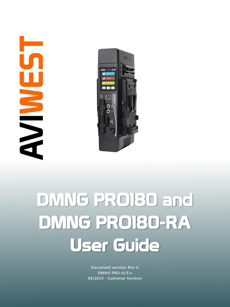 Manual-DMNG-PRO180 UG v2-5 EN PDF | PDF | Streaming Media | Computer ...