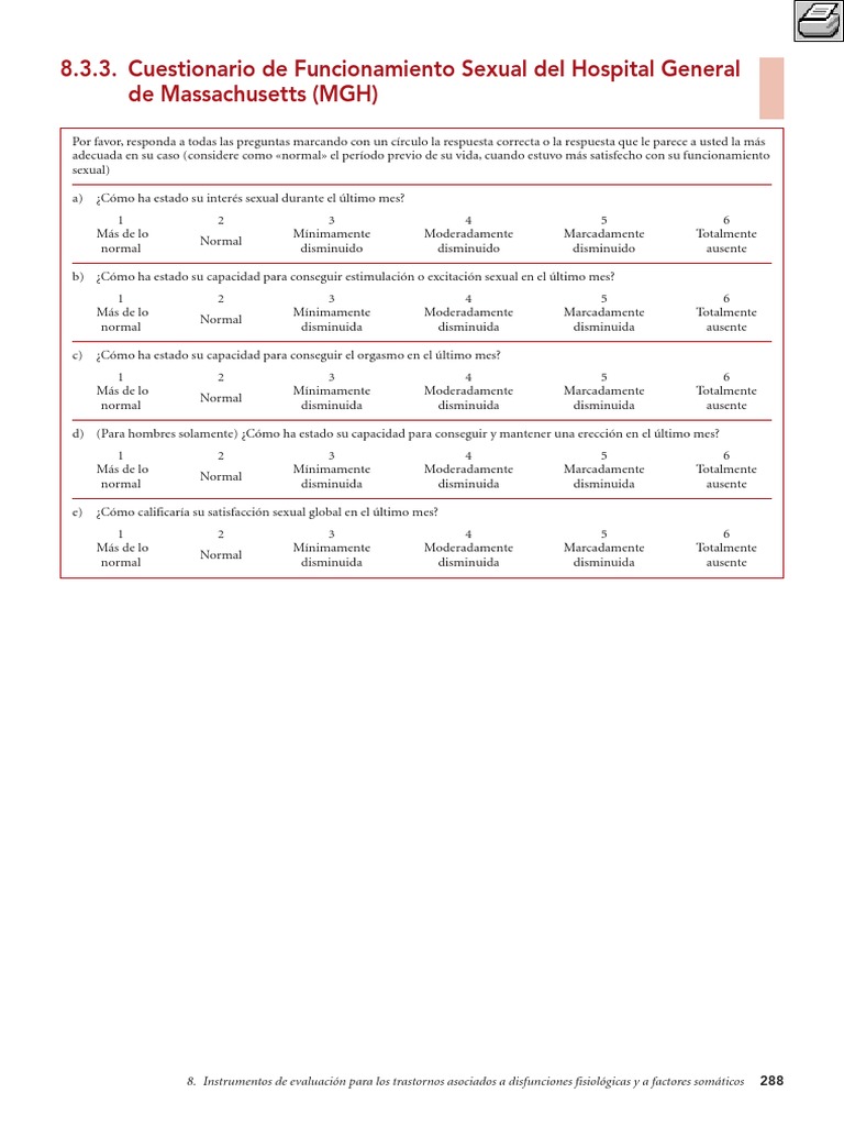 19 Cuestionario De Funcionamiento Sexual Pdf Ciencias Del