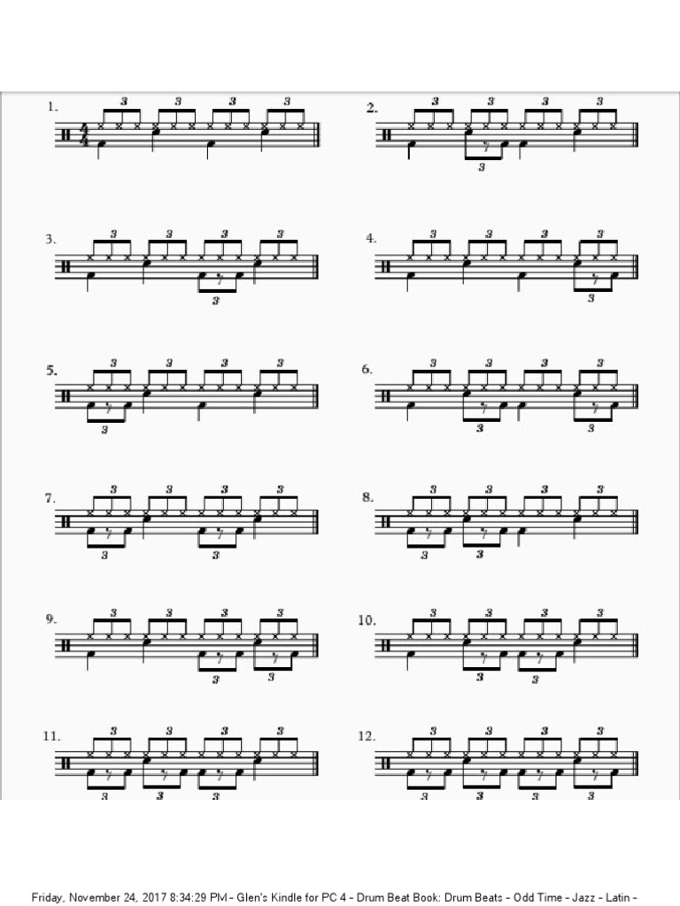 8th Note Triplets Beat PDF | PDF